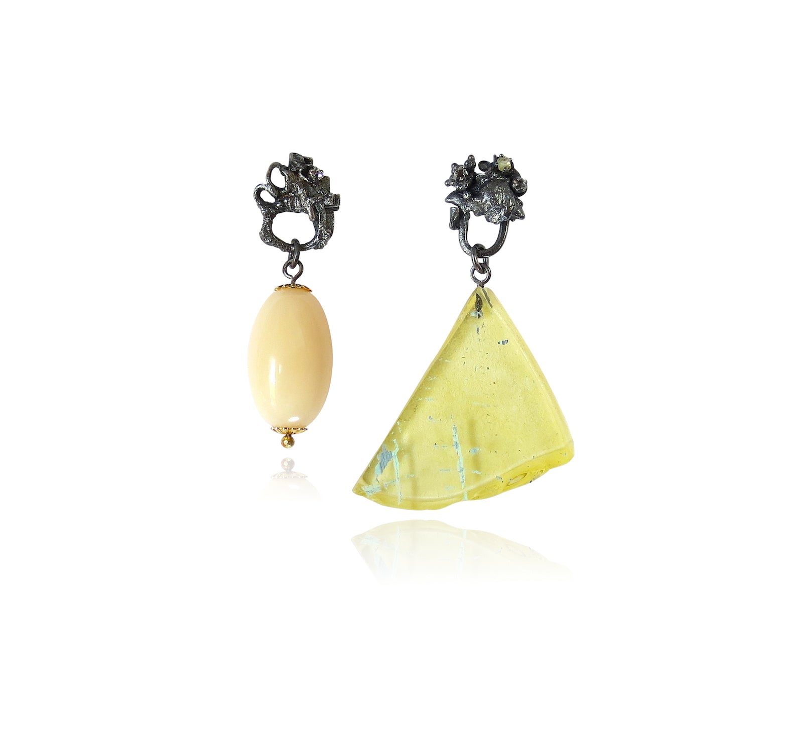 Crystal and Vintage Stud Earrings by Devon Clark – L.A. Pai Gallery